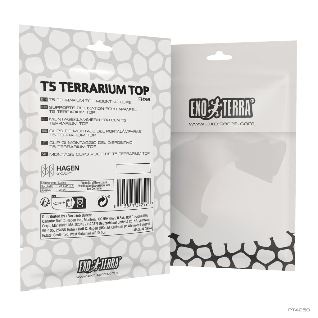 Exo Terra T5 Terrarium Top Mounting Clips - 2 pack – Aquariums West